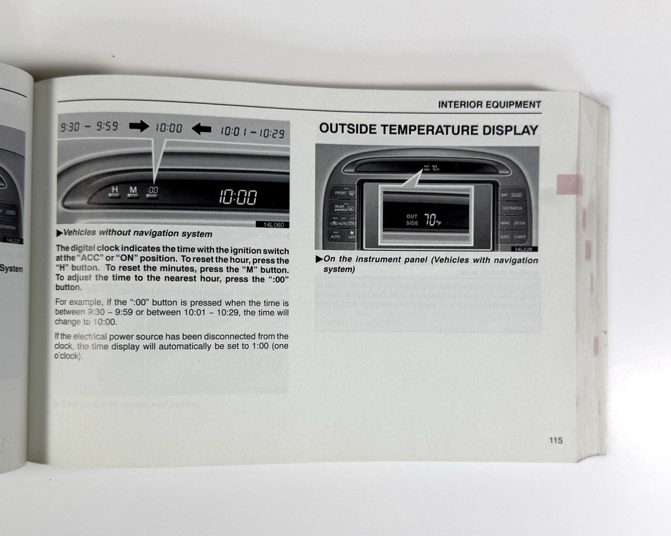 2004-2006 Lexus LS430 Owner’s Manual Set + Radar Cruise & Nav ...