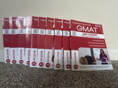 Manhattan Prep GMAT Sixth Edition Volumes 0-9 Paperback Study Guide Set ...