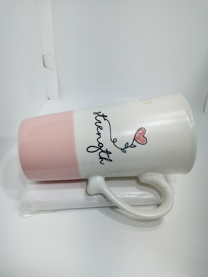 STRENGTH MUG. STRENGTH COFFEE MUG. STRENGTH FLORAL DECO MUG. B375 | eBay
