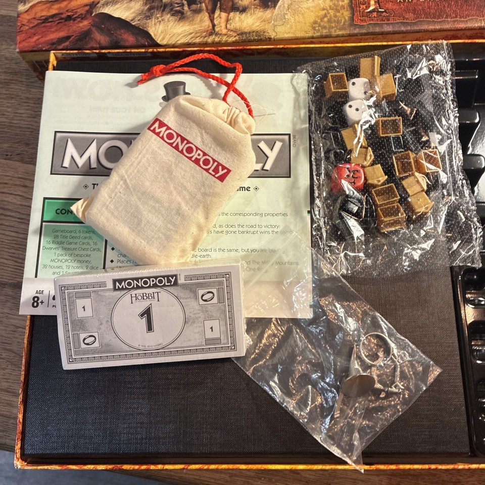 Monopoly: The Hobbit an Unexpected Journey Edition Board Game. Brand ...