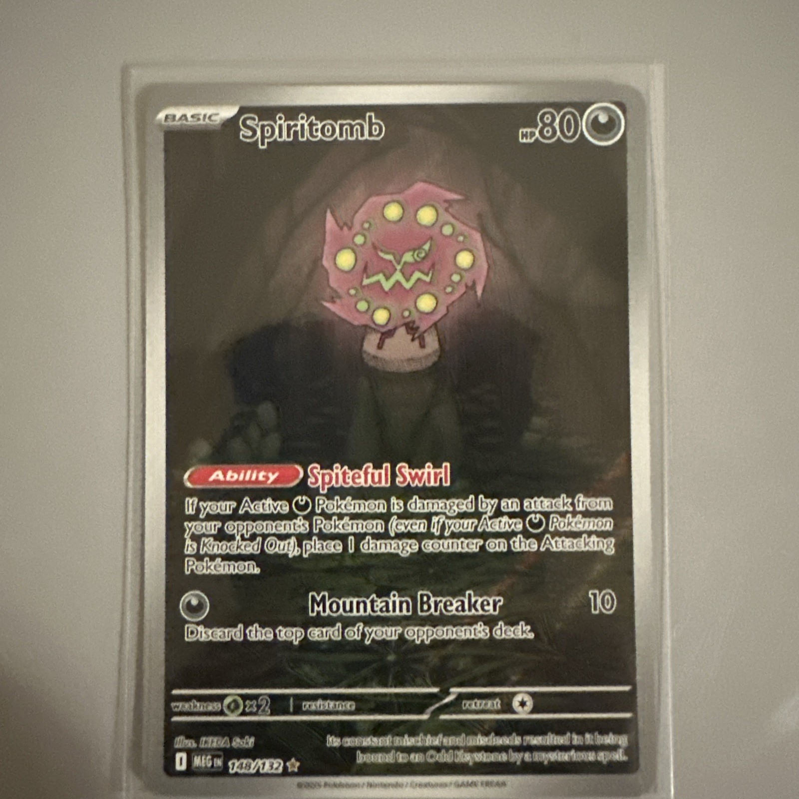 Spiritomb - Illustration Rare 148/132 - Mega Evolution Pokemon - NM/M ...
