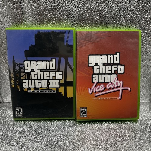 Grand Theft Auto 3 & Vice City The Xbox Collection Original Xbox CIB ...