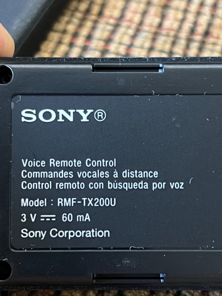 Genuine Sony RMF-TX200U OEM Remote Control with voice control - Tested ...