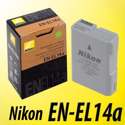 Original Nikon EN-EL14a Battery For D3500 D5300 D5600 D5500 P7800 P7700 ...