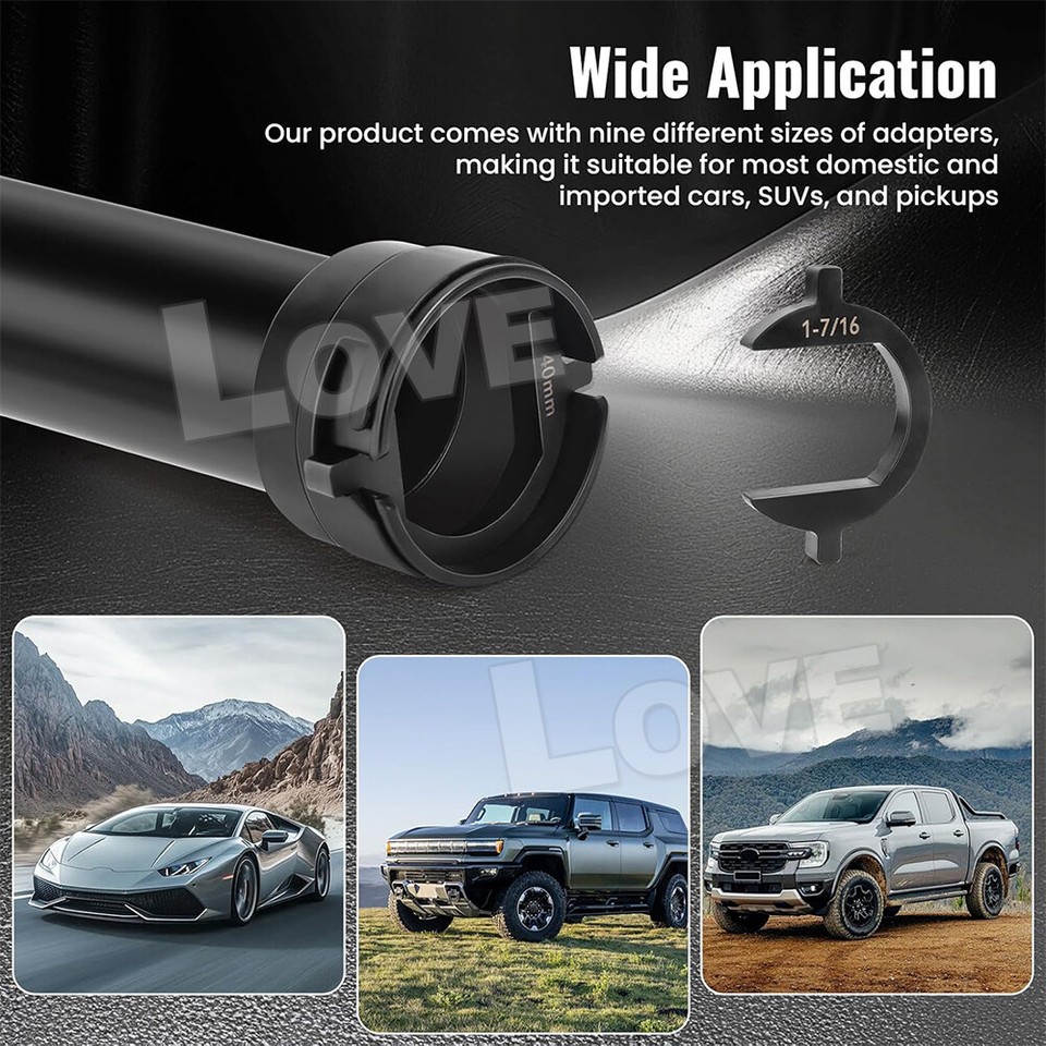 13* Inner Tie Rod Removal Tool Kit Adapters 1/2 Inch Drive Tube Tie ...