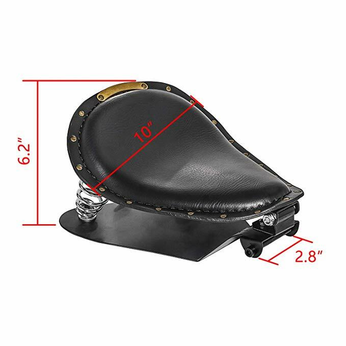 Motorcycle Spring Solo Seat Saddle With Base For Harley Softail Bobber ...