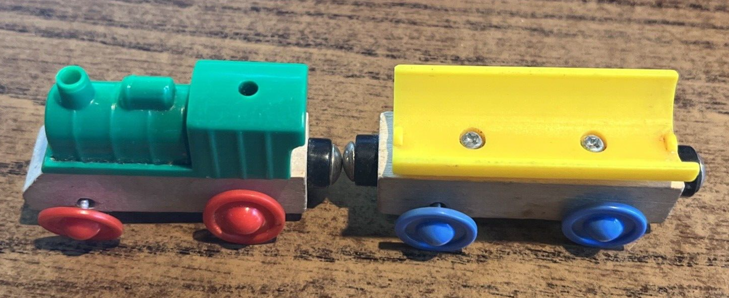 Lot of 2 - Kid Connection Toys - Wood Magnetic Train Cars Part Magnet ...