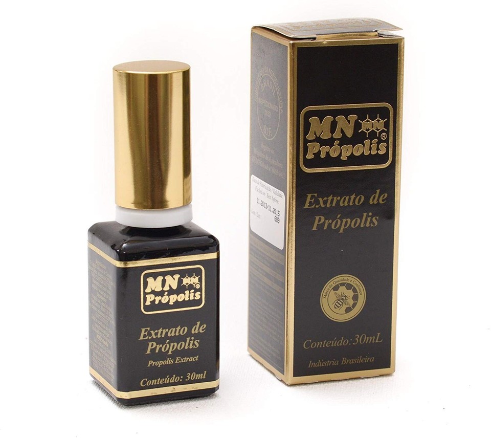 MN PROPOLIS GOLD Propolis Extract Brazilian Bee Green 4 x Bottles 30 mL ...