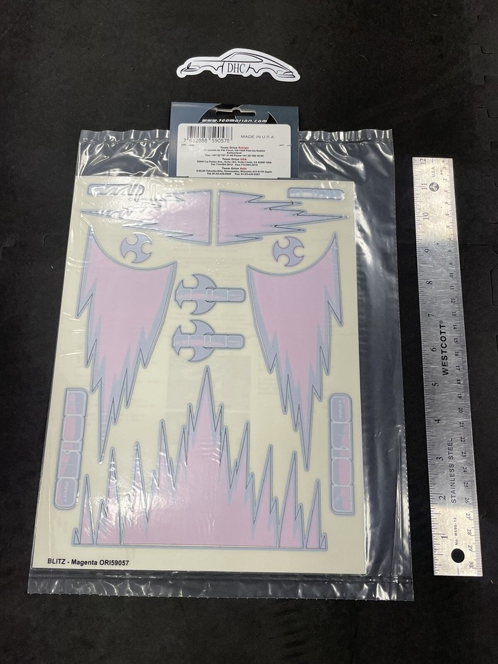 Team Orion Vintage RC internal decal sheet # 59057 Blitz magenta | eBay