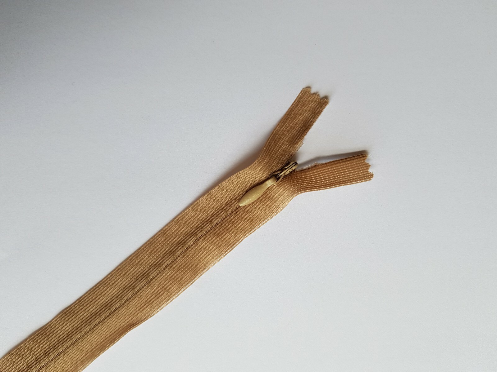 OPTI S43 Concealed/Invisible Closed End Zips, teardrop puller for Light ...