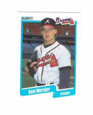 Kent Mercker Braves Pitcher #590 Fleer 1990 Baseball Card | eBay