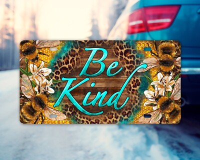 Be Kind Western Aluminum License Plate Car Accessory Vanity Tag Front ...