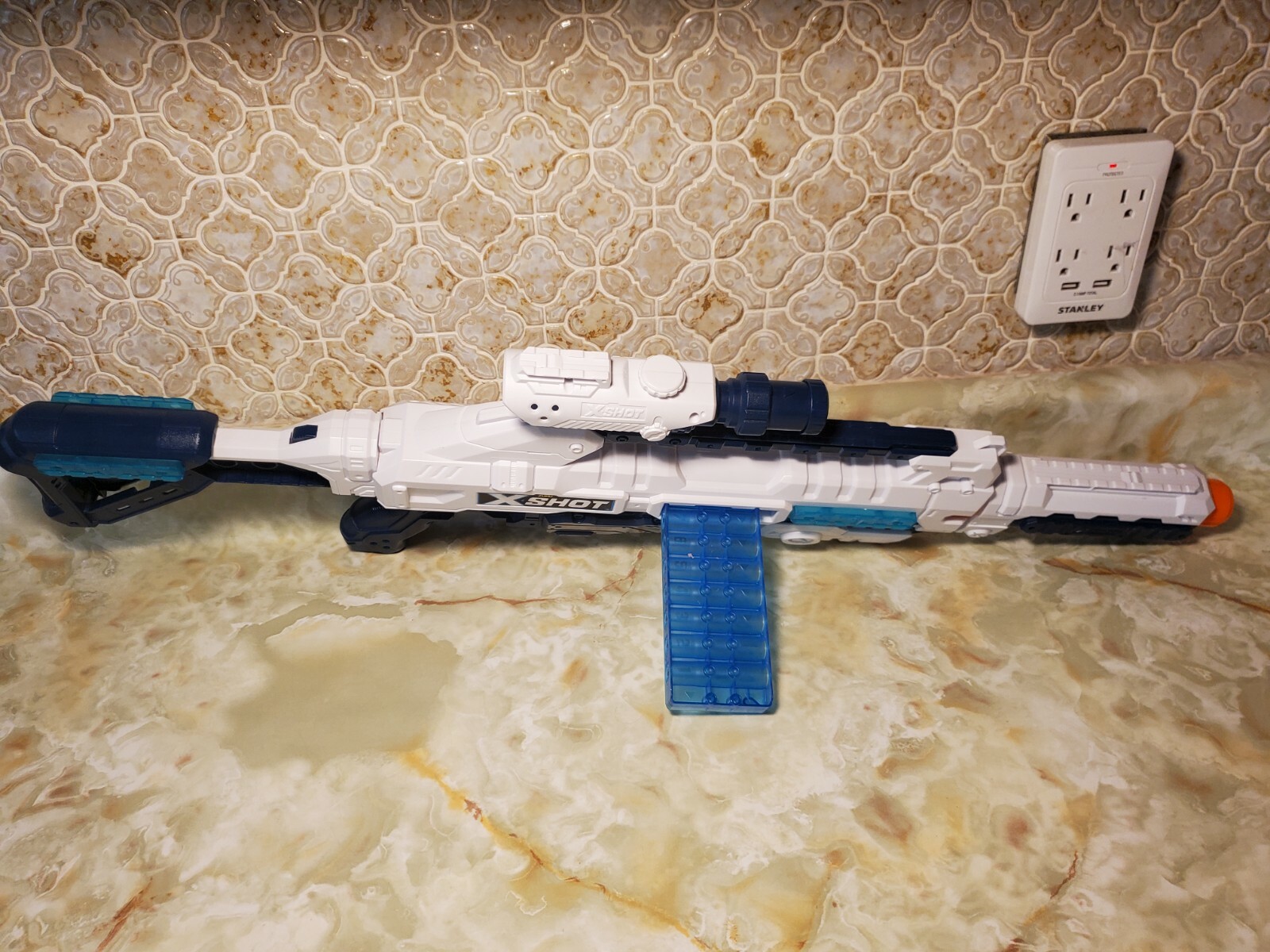 Zuru XSHOT- Sniper Rifle w/ Scope, 10 shot Mag, Pump Action. 32" ~ Hard ...