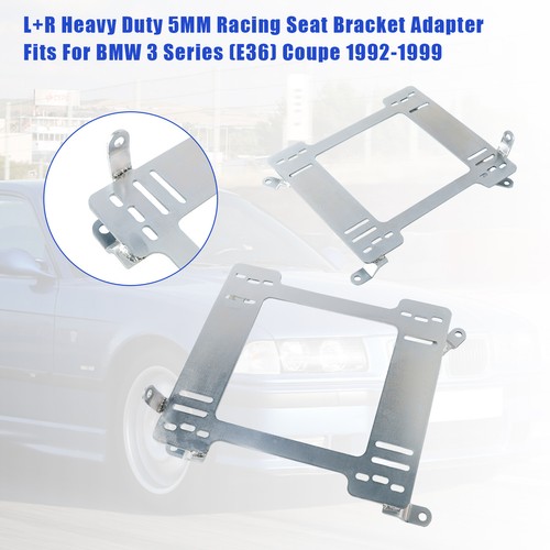 Heavy Duty 5MM Racing Seat Bracket Adapter L+R for BMW 3 Series E36 ...
