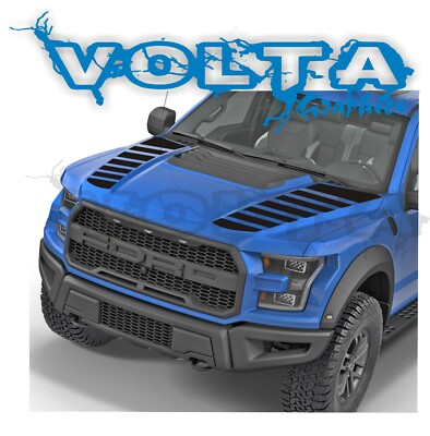2X Vinyl Hood Decals Fits: Ford Raptor 2015-2020 Truck - Stripes Hood ...