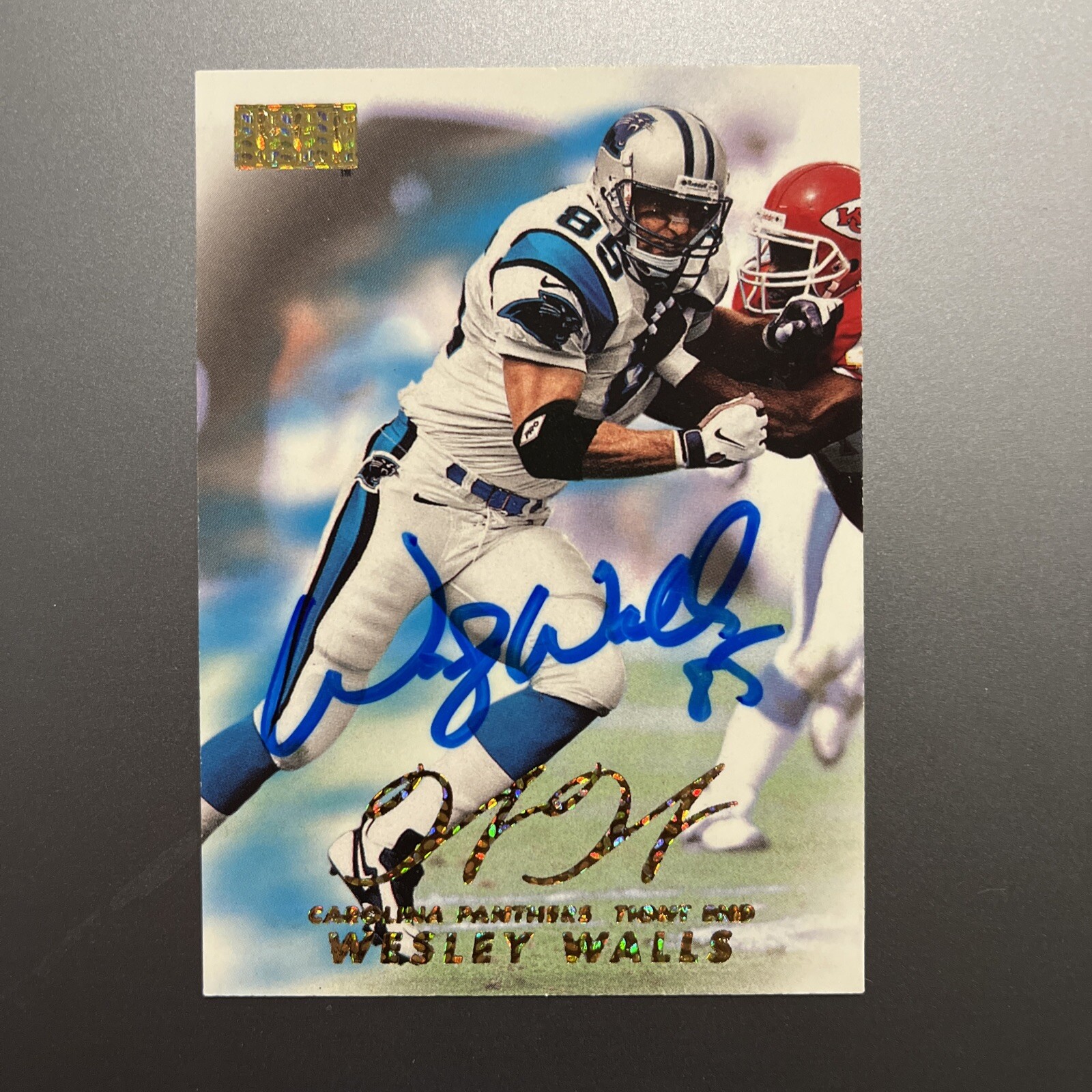 WESLEY WALLS 1998 SKYBOX PLATINUM AUTOGRAPHED SIGNED AUTO FOOTBALL CARD ...