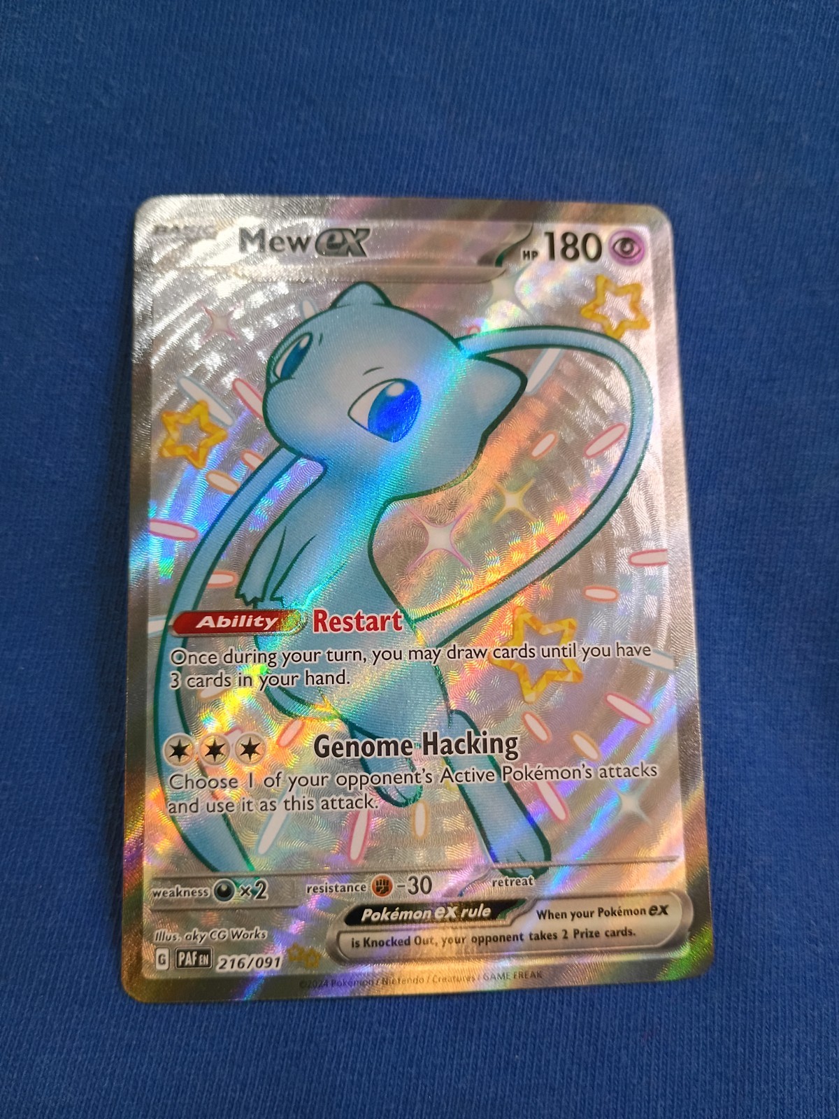 Mew ex 216 Current Market Value | Paldean Fates