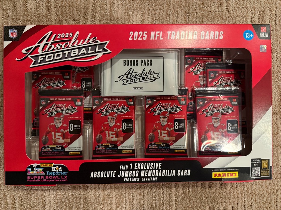 x10 2025 PANINI ABSOLUTE FOOTBALL FACTORY SEALED SAM'S CLUB EXCLUSIVE ...