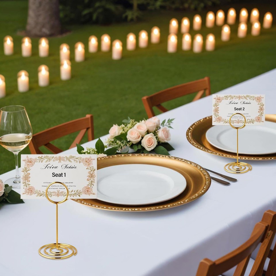 Table Number Holders, Simple Sign Stand Place Card Holder | eBay