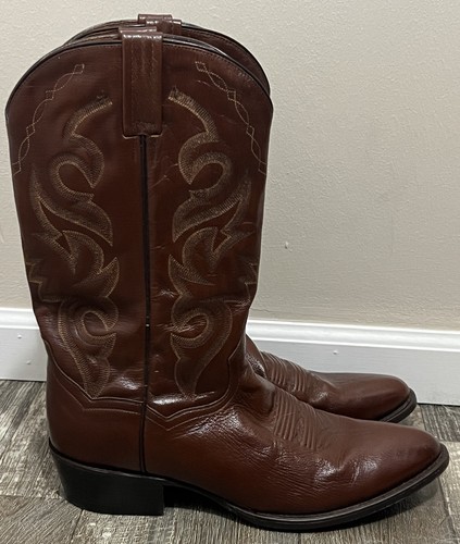 Dan Post Boots DP2111R Milwaukee Round Toe Cowboy Mid Calf Brown Mens ...
