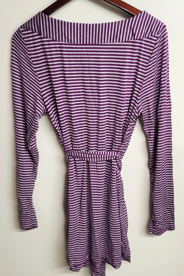 Liz Lange Maternity For Target Purple Grey Striped Long Sleeve Blouse ...