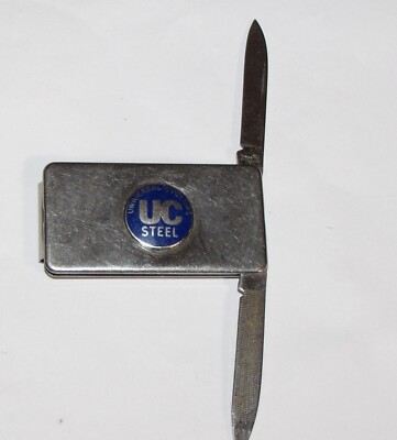 Universal Cyclops Steel Advertising Pocket Knife & Money Clip~Imperial ...