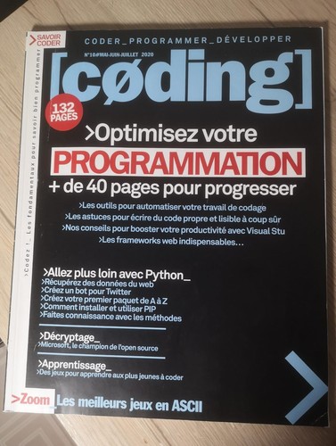 Coding Magazine #10 Mai-juin-juillet - Programmation - Python C++ | eBay