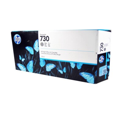 Genuine HP 730 Gray 300ml Ink Cartridge P2V72A HP DesignJet T1700 Exp ...