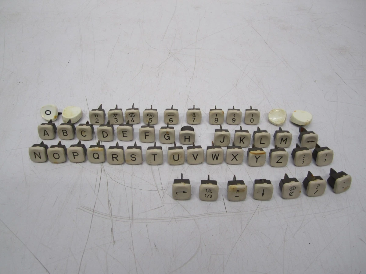 Typewriter Keys Numbers