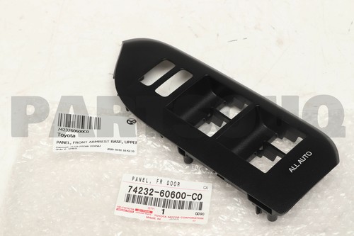 7423260600C0 Genuine Toyota PANEL, FRONT ARMREST BASE, UPPER LH 74232 ...