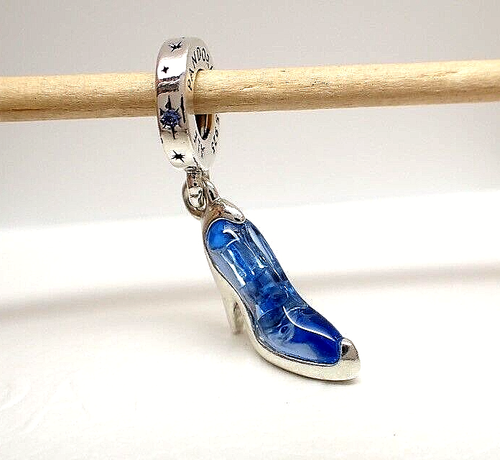Authentic Pandora #793071C01 Disney Cinderella's Glass Slipper Dangle ...