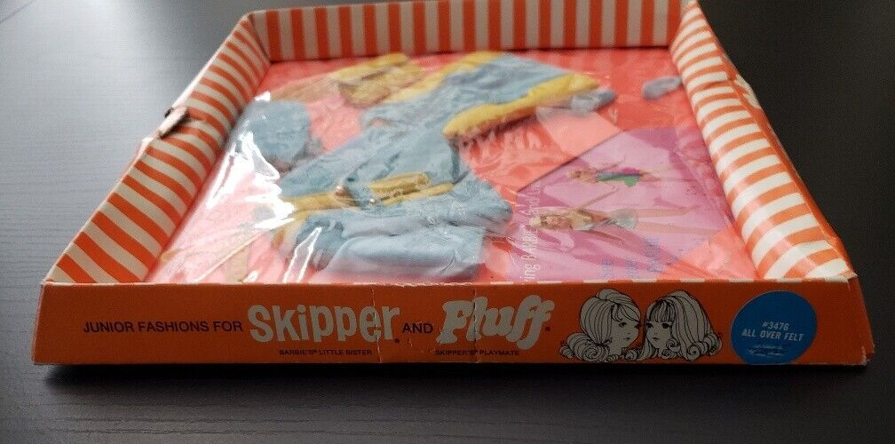 Vintage Barbie/Skipper and Fluff #3476 All Over Felt NRFB NRFP MIP | eBay