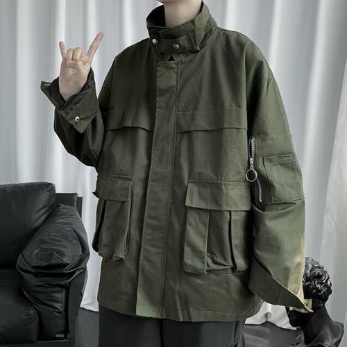 Fashion Men's Jacket Coat Spring Overcoat Winter Punk Warm fur Outwear ...