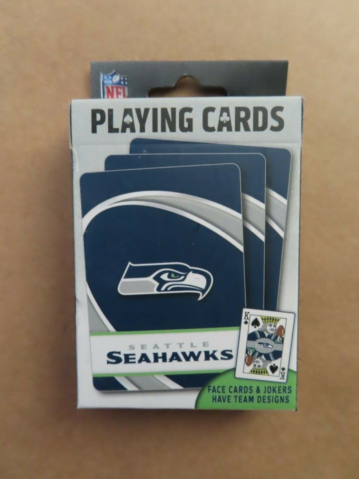 Seattle Seahawks Playing Cards. Full deck including Jokers Brand NEW ...