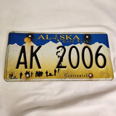 Alaska - Vanity License Plate - AK 2006 | eBay