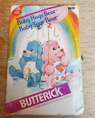 BUTTERICK CARE BEARS TEDDY BEAR DOLL PATTERN 6932 SIZE 12" FREE ...