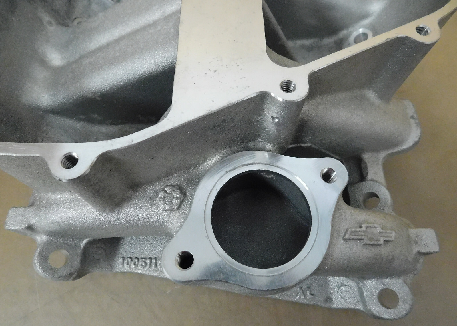 Chevy 90 Degree V6 4.3 18 Degree Raised Runner Intake Highly Modified ...