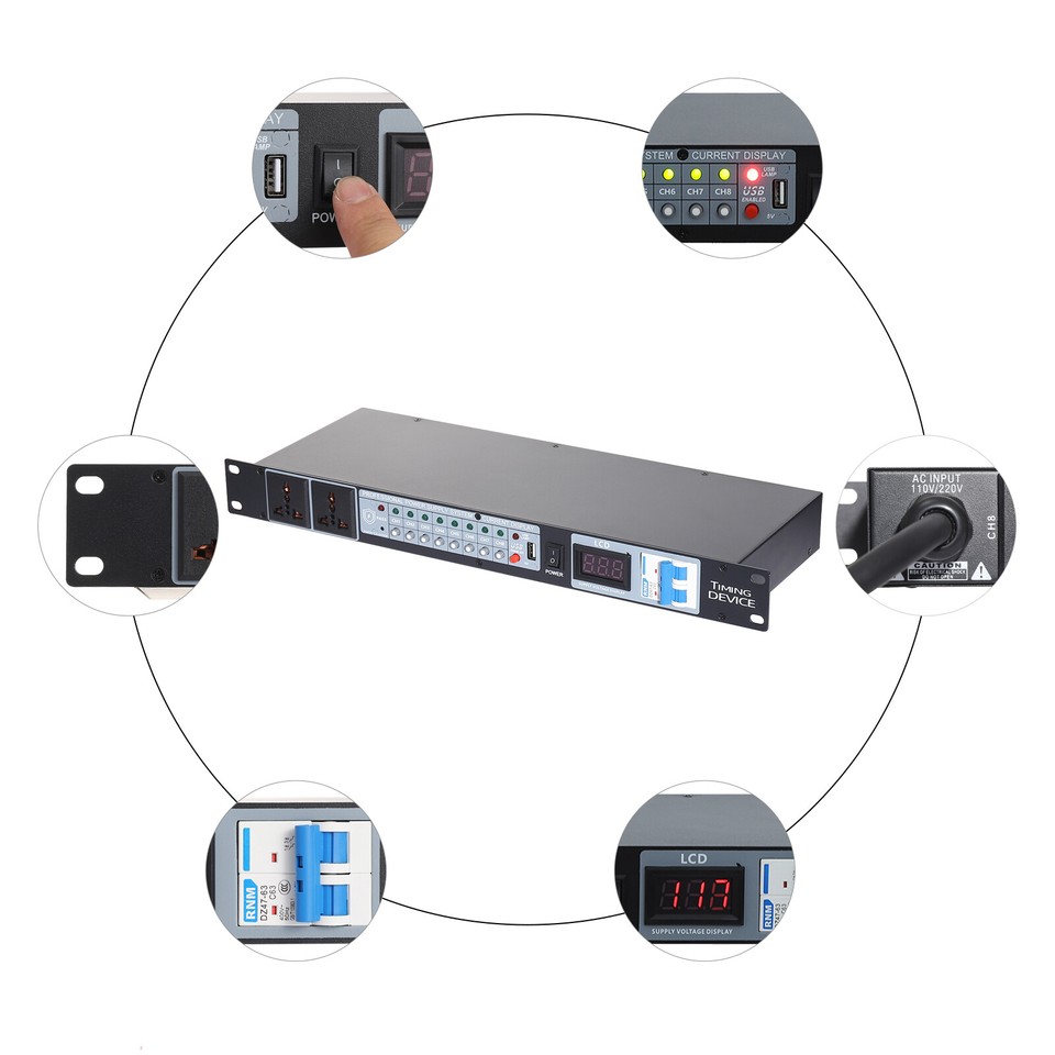 Audio Power Conditioner, Professional Power Conditioner 10 Socket USB ...