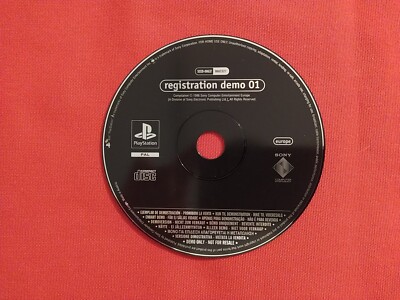 REGISTRATION DEMO 01 PS1 SONY PLAYSTATION 1 TBE EUR | eBay