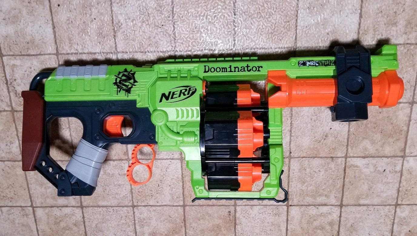 Nerf Zombie Strike Blaster Toy Dominator Dart Gun Rifle Kids | eBay
