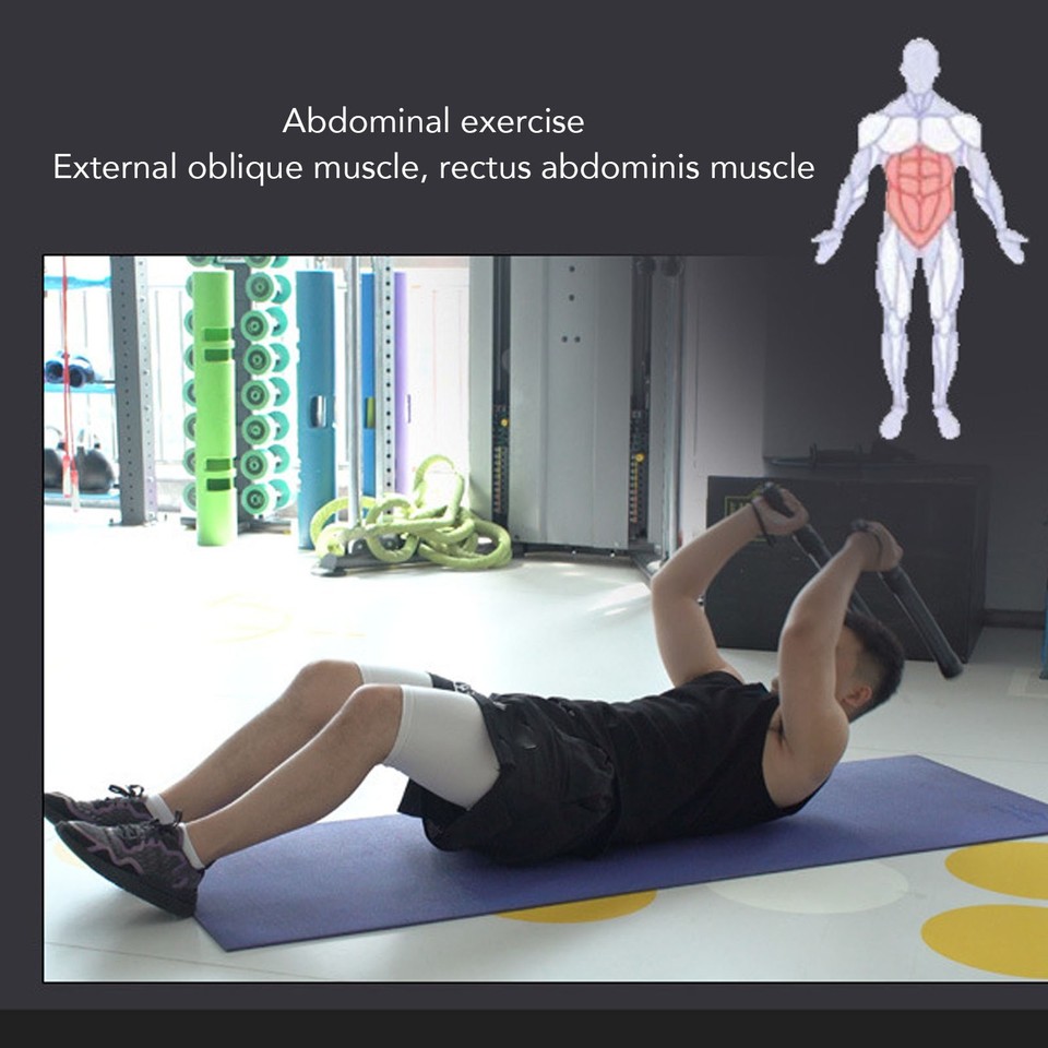 2pcs Ropeless Battle Rope Anti Slip Spring Exercise Training Rope For ...