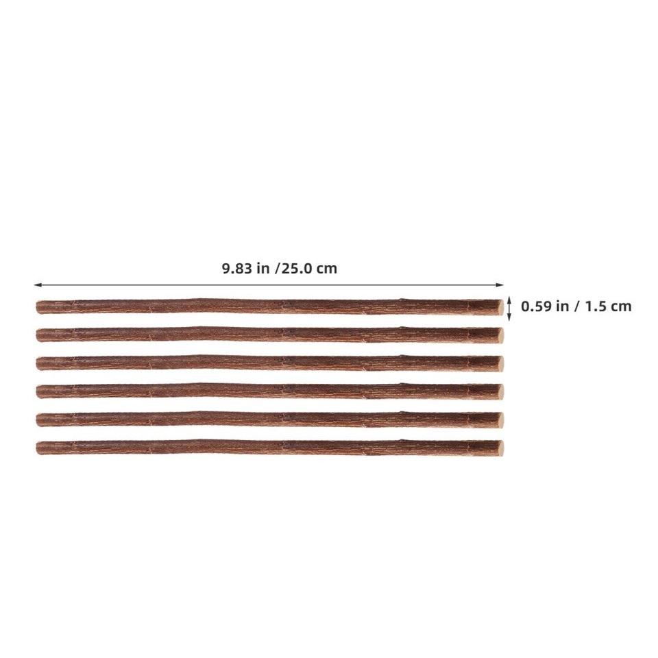 50pcs Craft Wood Sticks: 25cm Long Wood Log Branches - Rustic Driftwood ...
