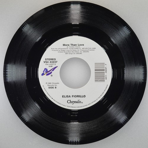 ELISA FIORILLO Forgive Me For Dreaming CHRYSALIS VS4 43237 VG+ 45 7 ...