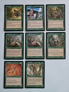 MTG Tempest Green Rare LOT Recycle Root Maze Horned Sliver Verdant ...