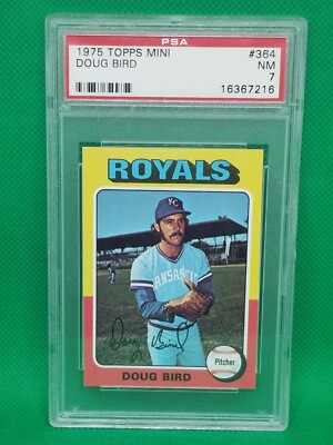 ⚾1975 Topps Mini #364 DOUG BIRD⚾ PSA 7 NM NR-MINT | eBay