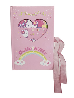 Hello Kitty Sanrio Unicorn Hardcover Notebook with Stickers and Tie ...