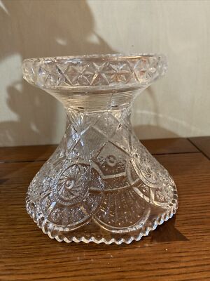 Vintage EAPG IIMPERIAL Clear Glass BROKEN ARCHES Pattern PUNCH BOWL ...