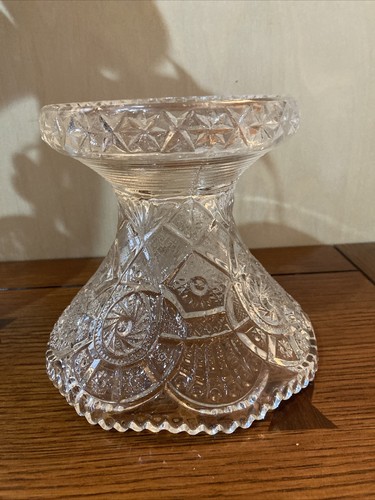 Vintage EAPG IIMPERIAL Clear Glass BROKEN ARCHES Pattern PUNCH BOWL ...