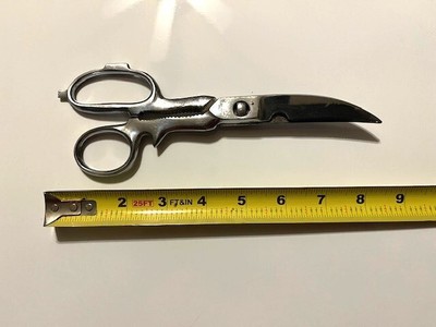 Vintage Unbranded Scissors Chrome Take Apart Kitchen Shears Italy 8.5 ...