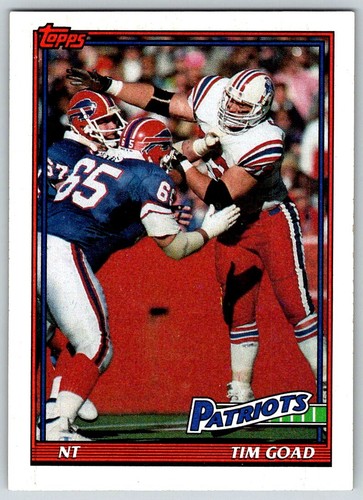 1991 TOPPS TIM GOAD NEW ENGLAND PATRIOTS #612 | eBay